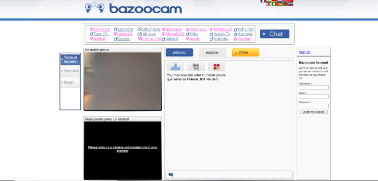 ᐅ Bazoocam: ¡Chat de video con juegos! » Mejores chats
