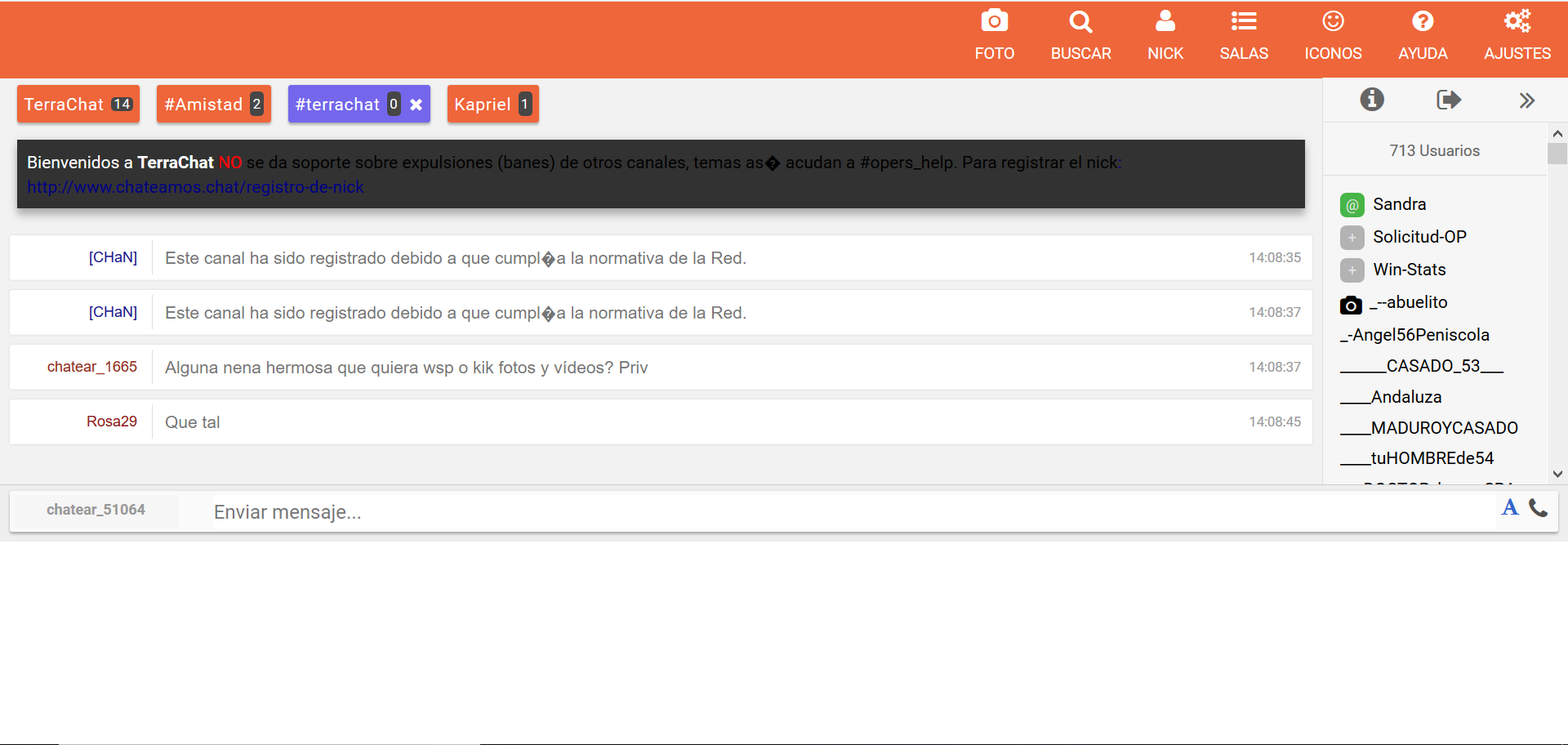 Terrachat: El chat de texto de toda la vida » Mejores chats